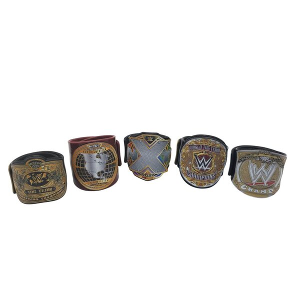 WWE | Accessories | Wwe Champion Title Belt Slap Bracelets Set Of 5 Nxt ...